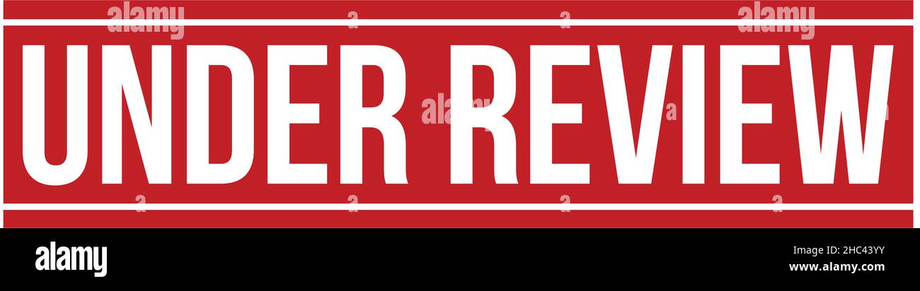 Under Review Rubber Stamp. Red Under Review Rubber Grunge Stamp Seal ...