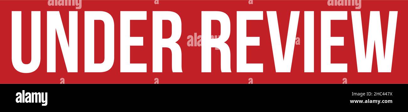 Under Review Rubber Stamp. Red Under Review Rubber Grunge Stamp Seal ...