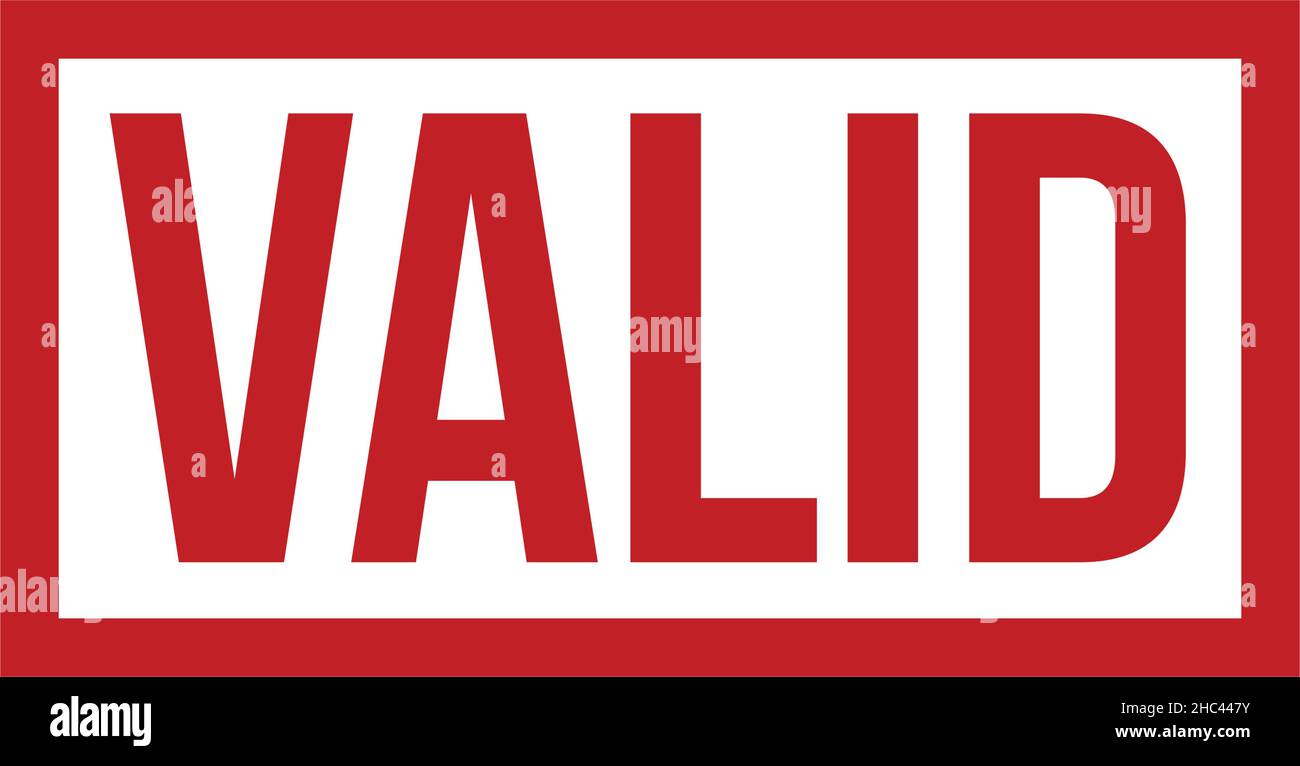 Valid vectors hi-res stock photography and images - Alamy