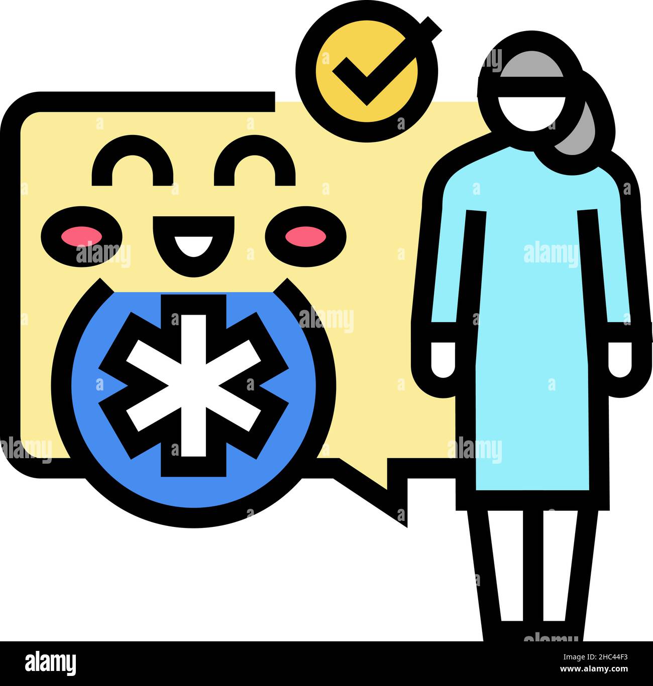 first aid baby color icon vector illustration Stock Vector Image & Art ...