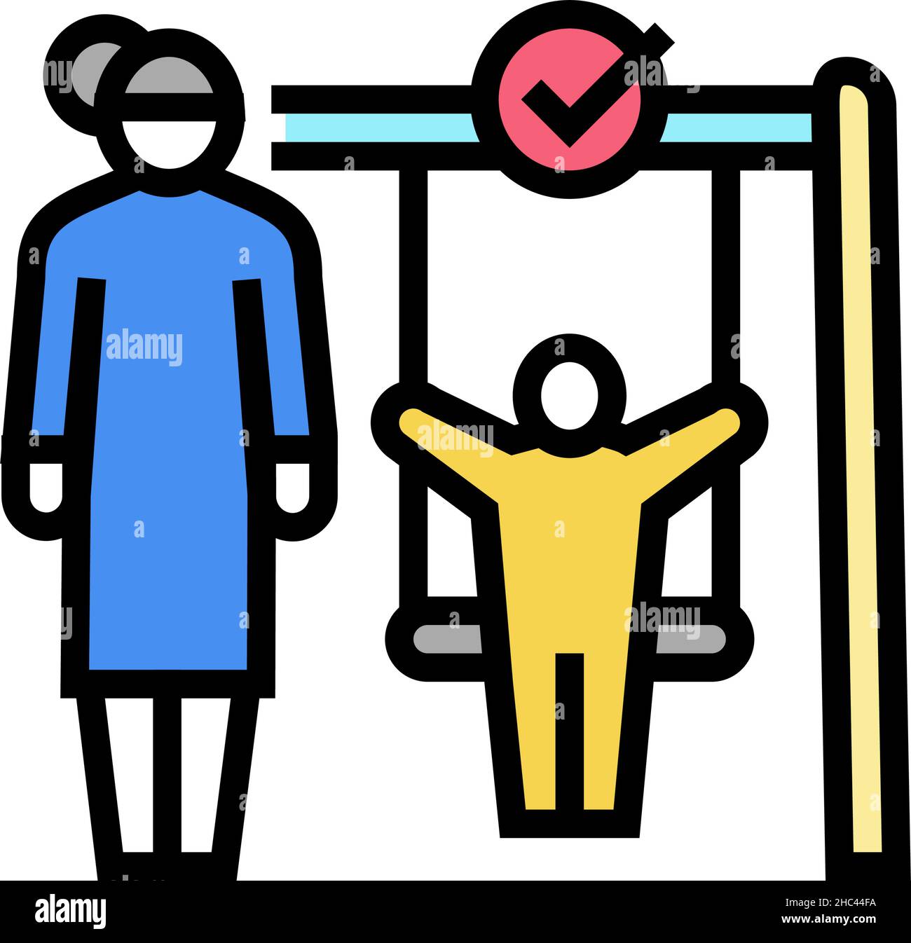 care outside home color icon vector illustration Stock Vector Image ...