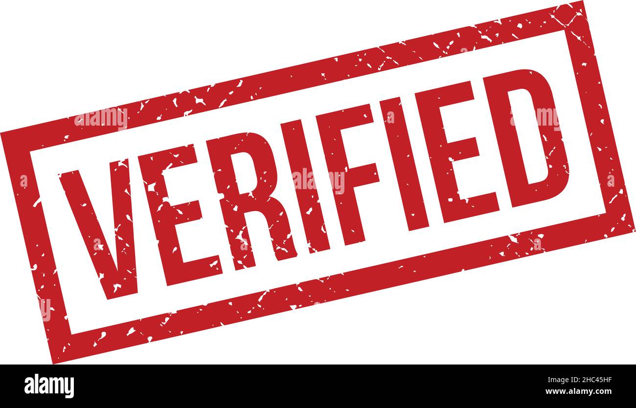 Verified Rubber Stamp. Verified Rubber Grunge Stamp Seal Vector Stock ...