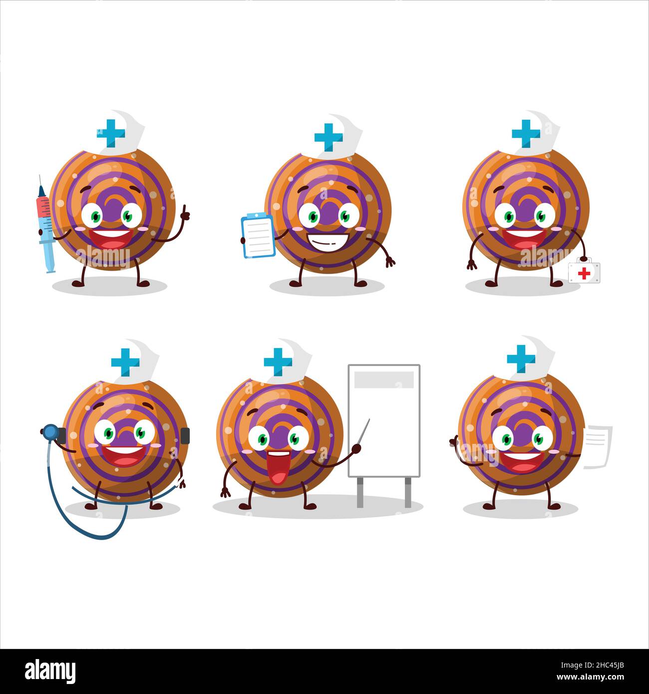 Orange spiral gummy candy Stock Vector Images - Alamy