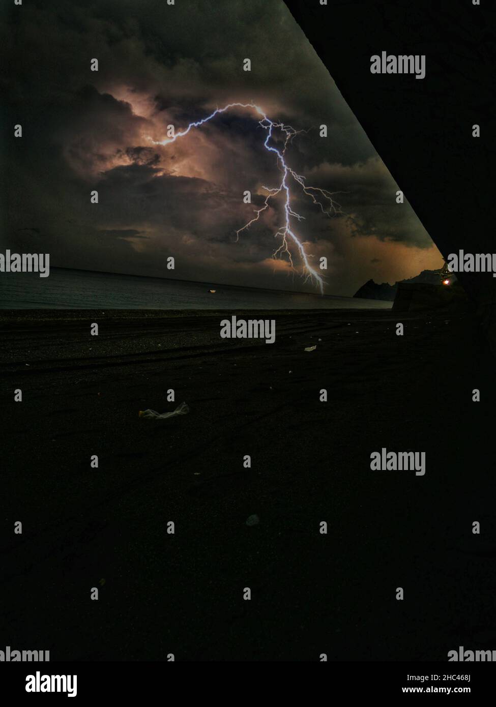 Vertical shot of a lightning Stock Photo - Alamy