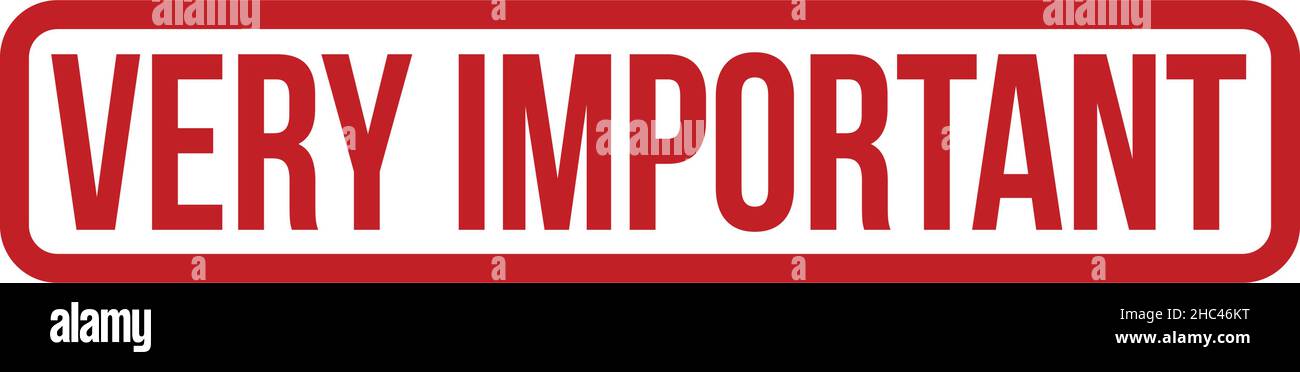 Very Important Rubber Stamp. Red Very Important Rubber Grunge Stamp ...