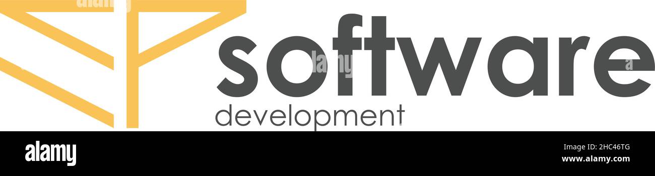 Modern design colorful SOFTWARE system logo design Stock Vector Image ...