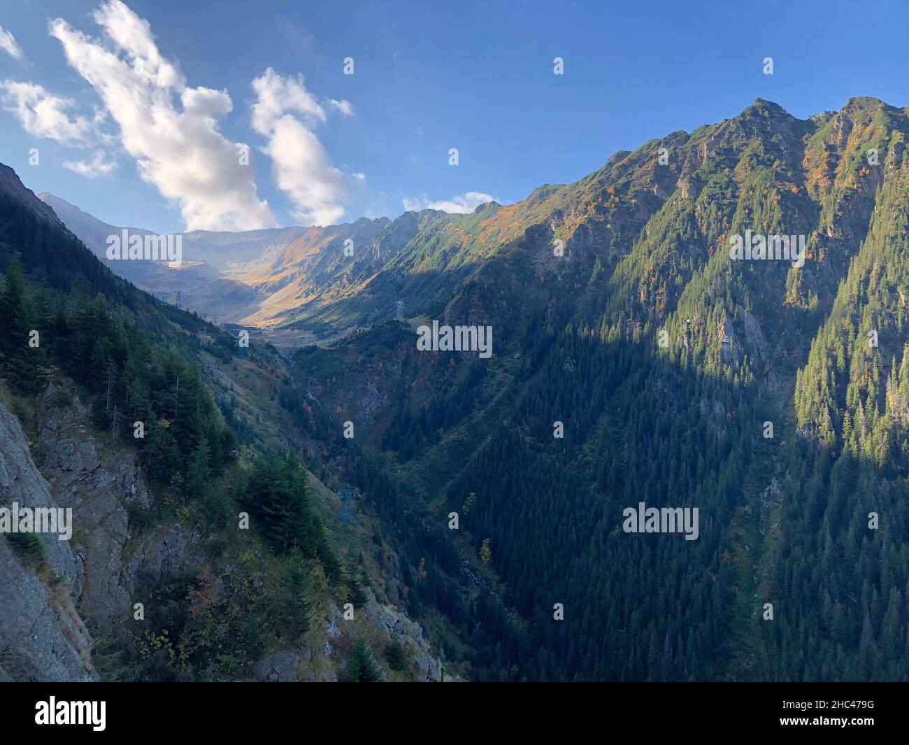 Amazing mountainous landscape in Romania Stock Photo - Alamy