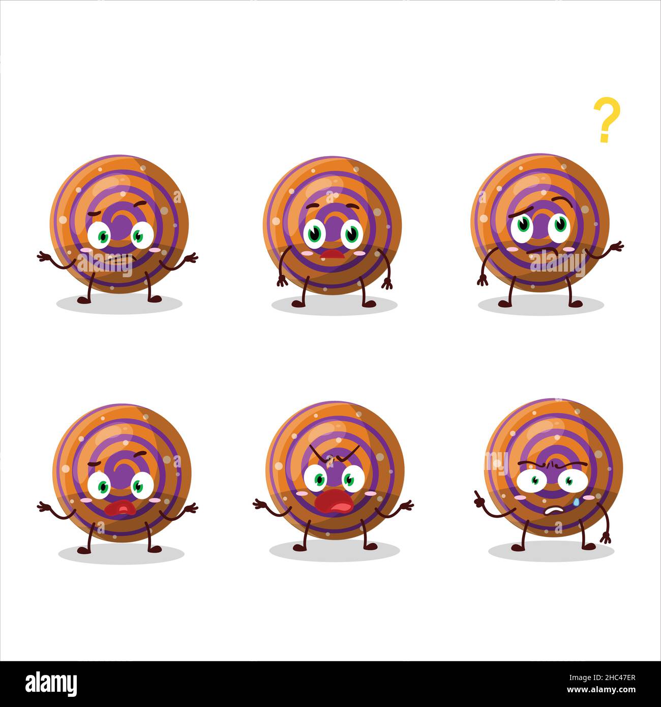 Orange spiral gummy candy Stock Vector Images - Alamy