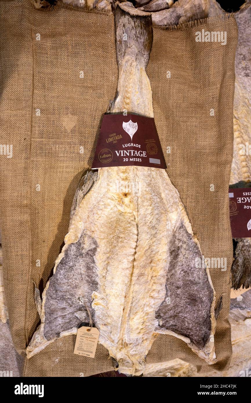 Traditional portuguese salted dried cod fish Stock Photo - Alamy