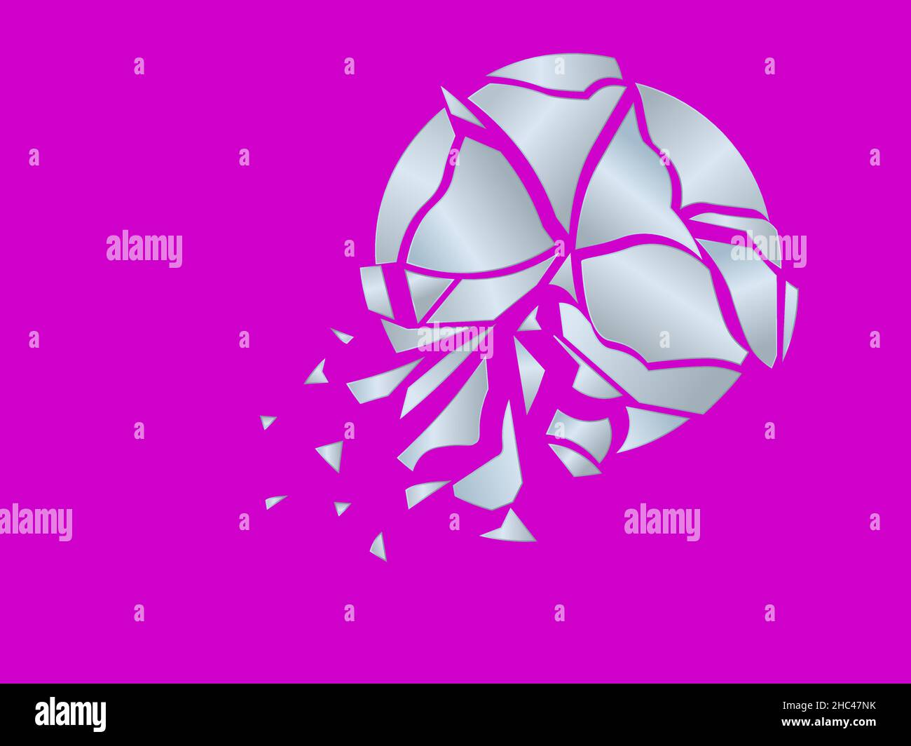 Accident pieces broken glass Stock Vector Images - Alamy