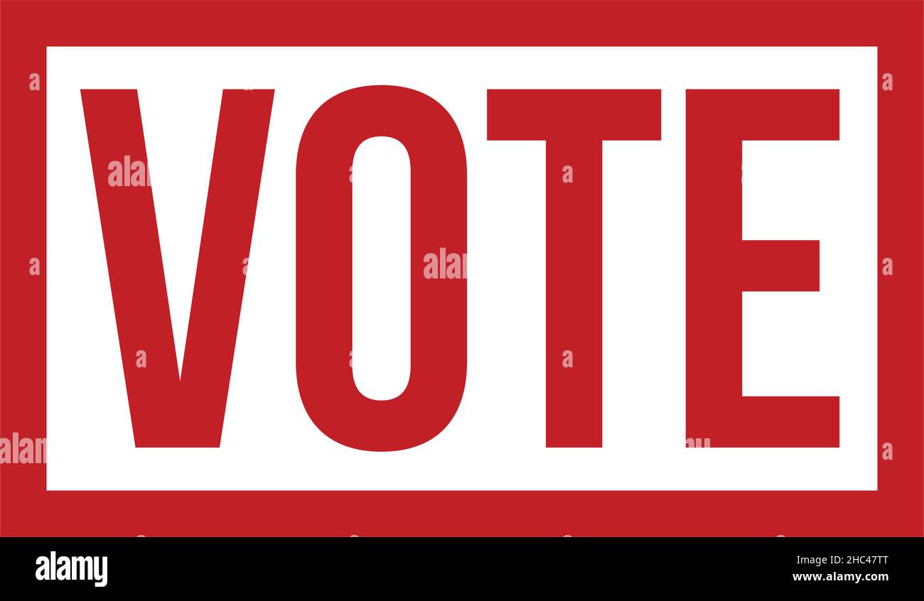 Vote Rubber Stamp. Red Vote Rubber Grunge Stamp Seal Vector ...