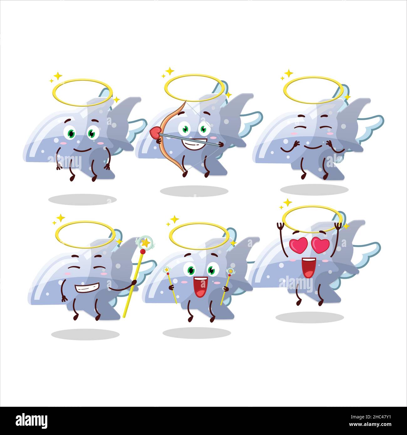 Plane Blue Gummy Candy Cartoon Designs As A Cute Angel Character