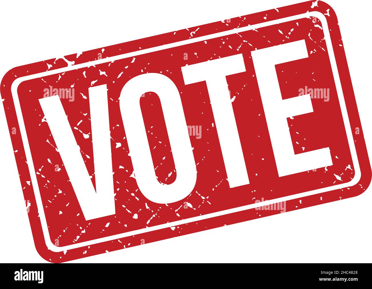 Vote Rubber Stamp. Red Vote Rubber Grunge Stamp Seal Vector ...