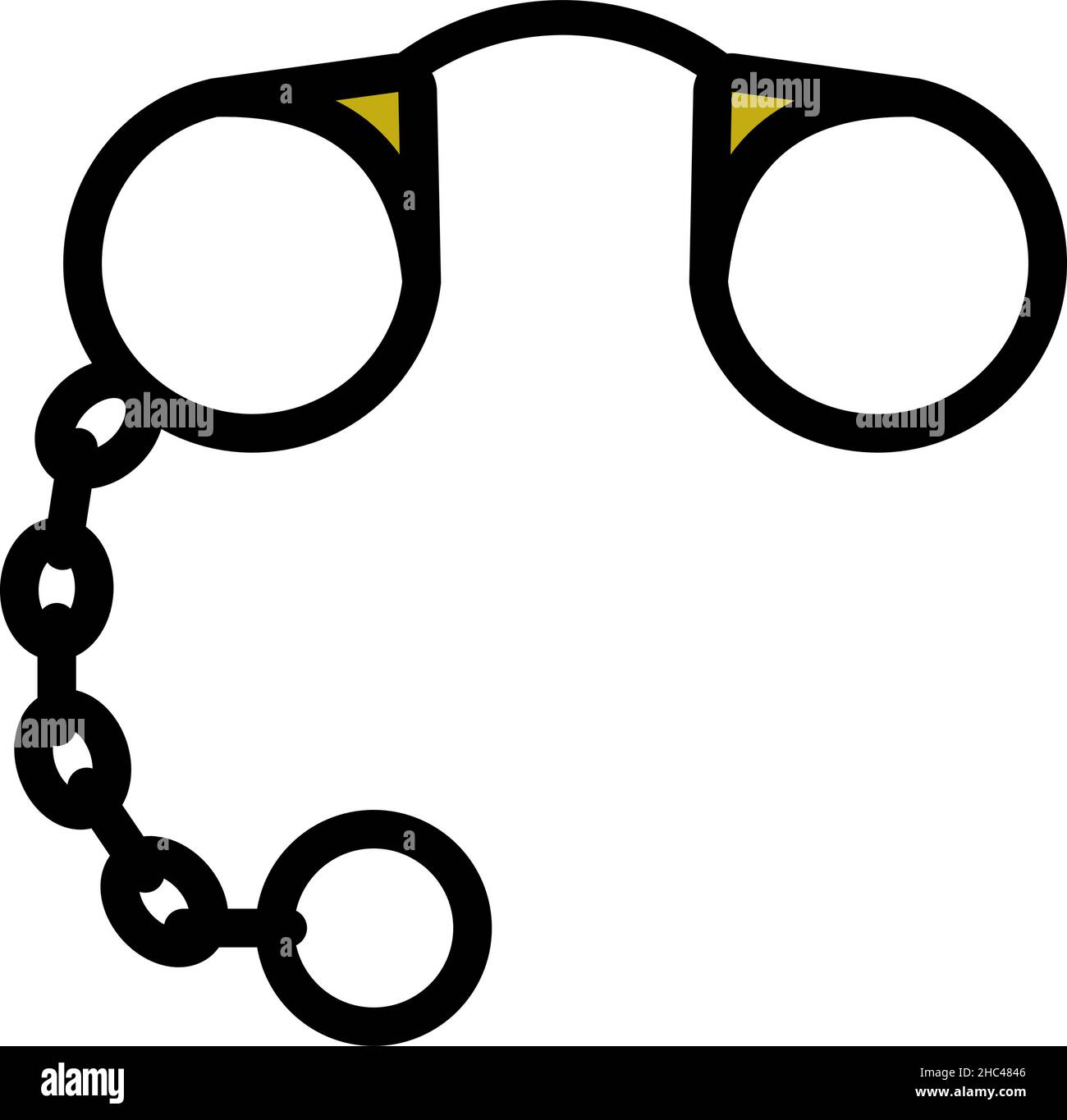 Pince-Nez Icon. Editable Bold Outline With Color Fill Design. Vector ...
