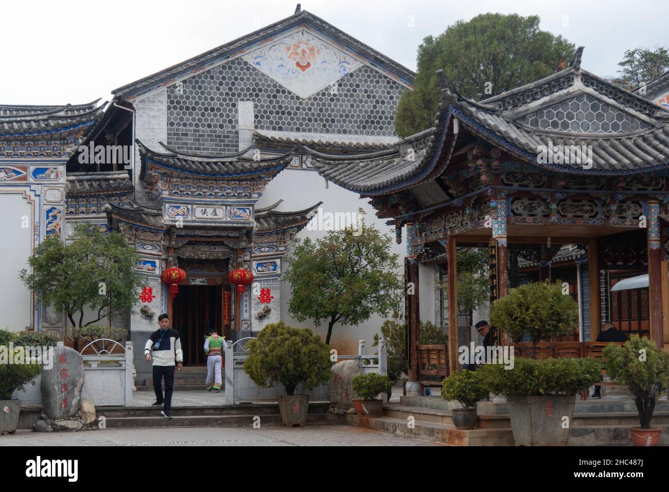 February 2019. Xizhou. The city is made up of Bai people with a small ...