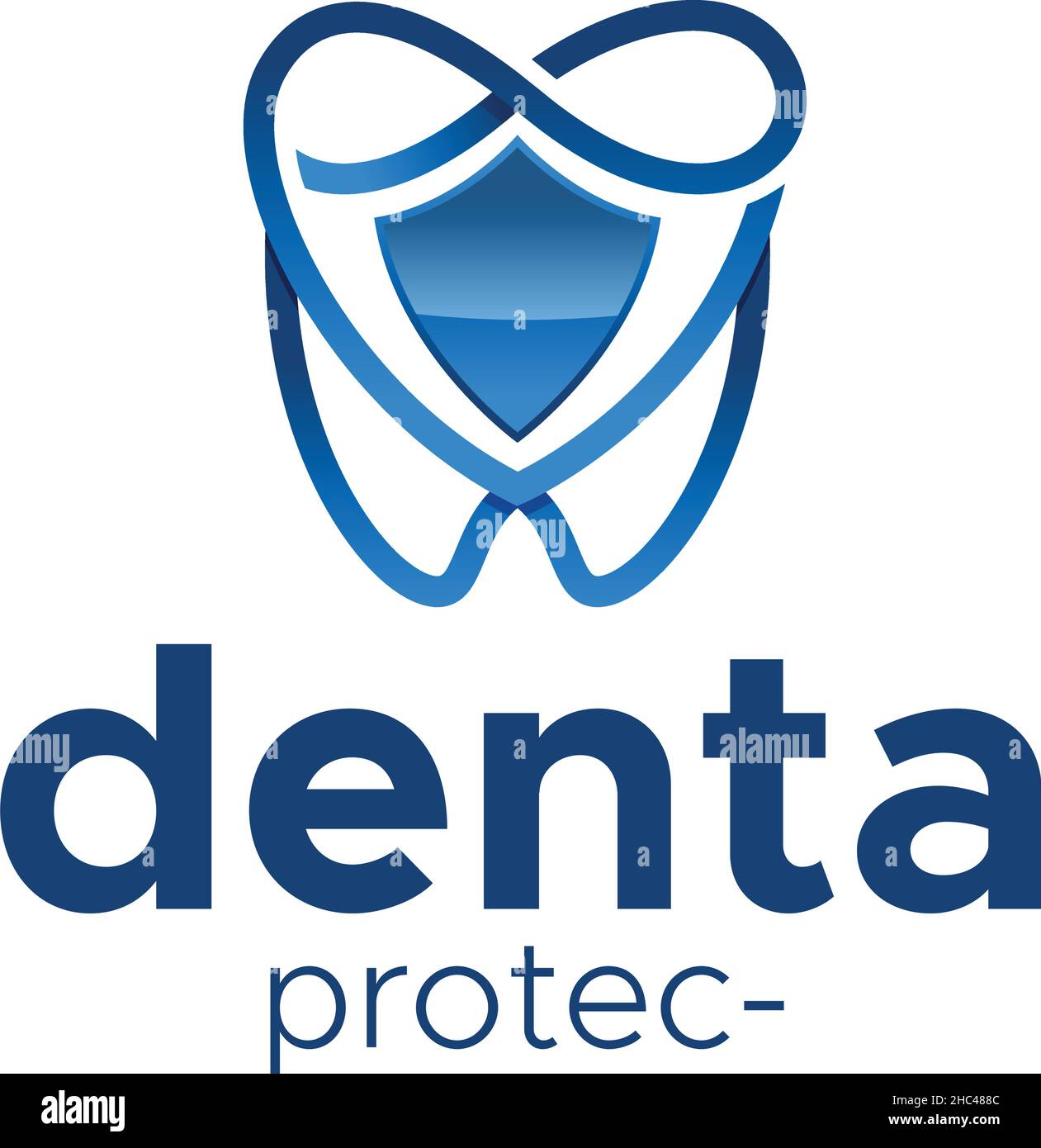 Modern design DENTAL PROTECTION health logo design Stock Vector Image ...