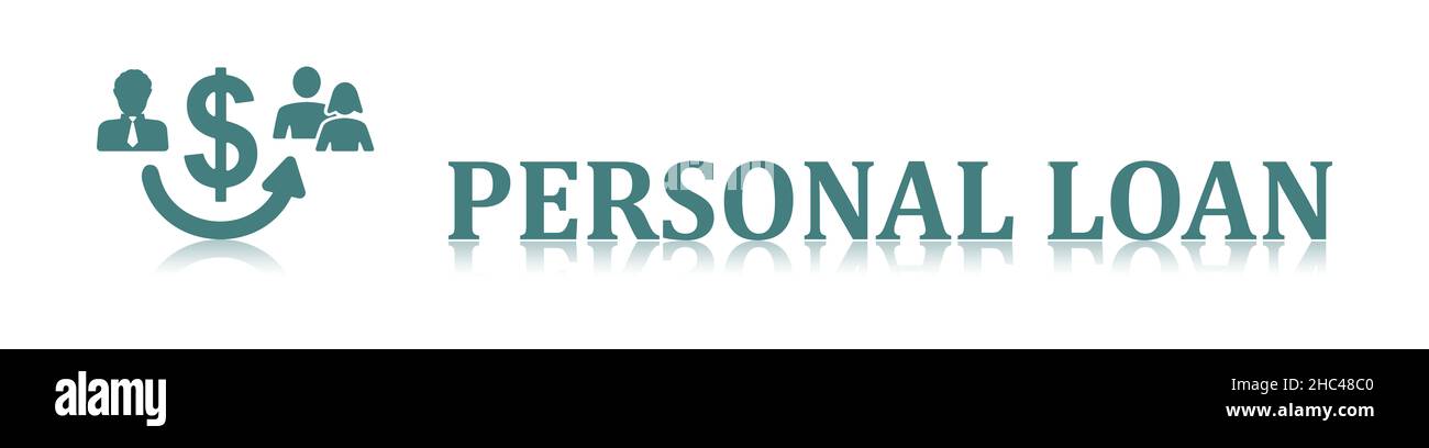 Illustration of a personal loan concept Stock Photo - Alamy