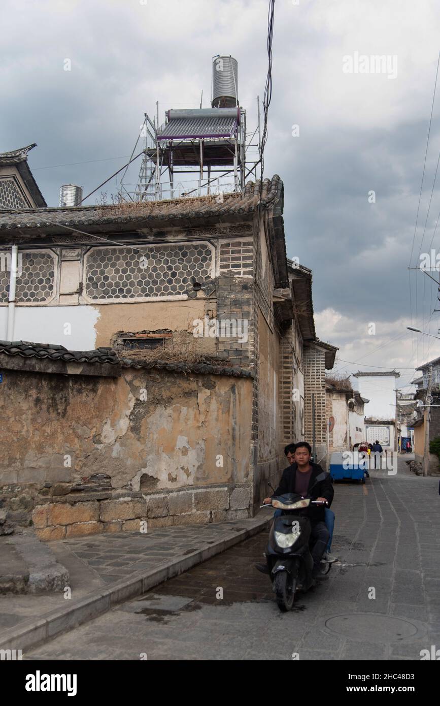 February 2019. Xizhou. The city is made up of Bai people with a small ...
