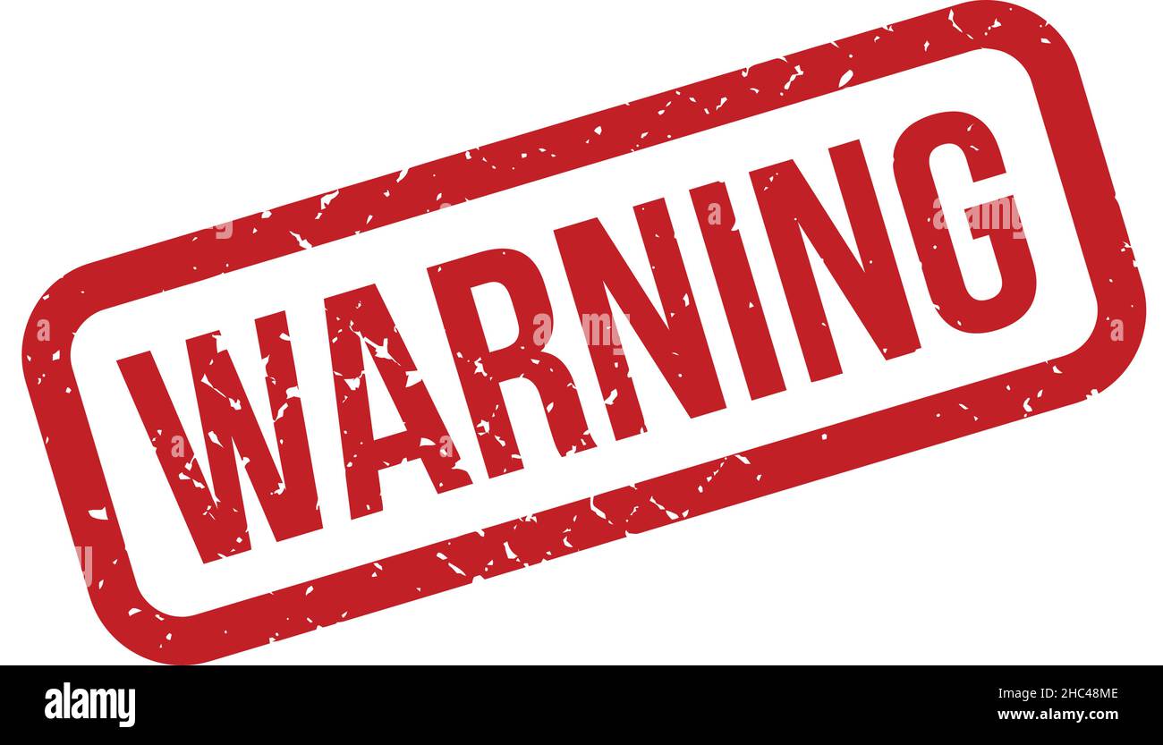 Warning Grunge Rubber Stamp, Vector Illustration Stock Vector Image ...