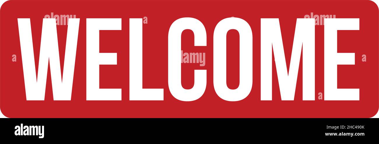 Welcome Grunge Rubber Stamp On White Background Stock Vector Image ...