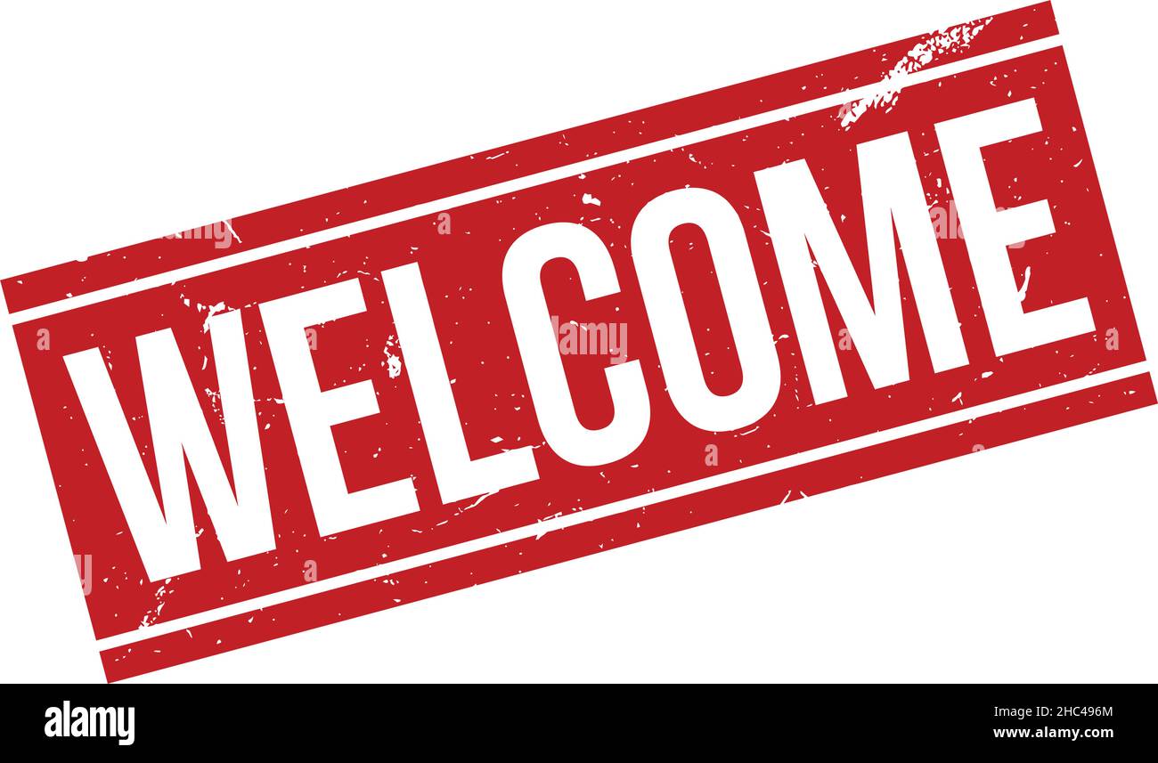 Welcome rubber stamp Stock Vector Images - Alamy