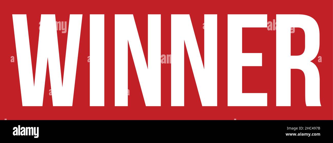 Winner Rubber Stamp. Red Winner Rubber Grunge Stamp Seal Vector ...