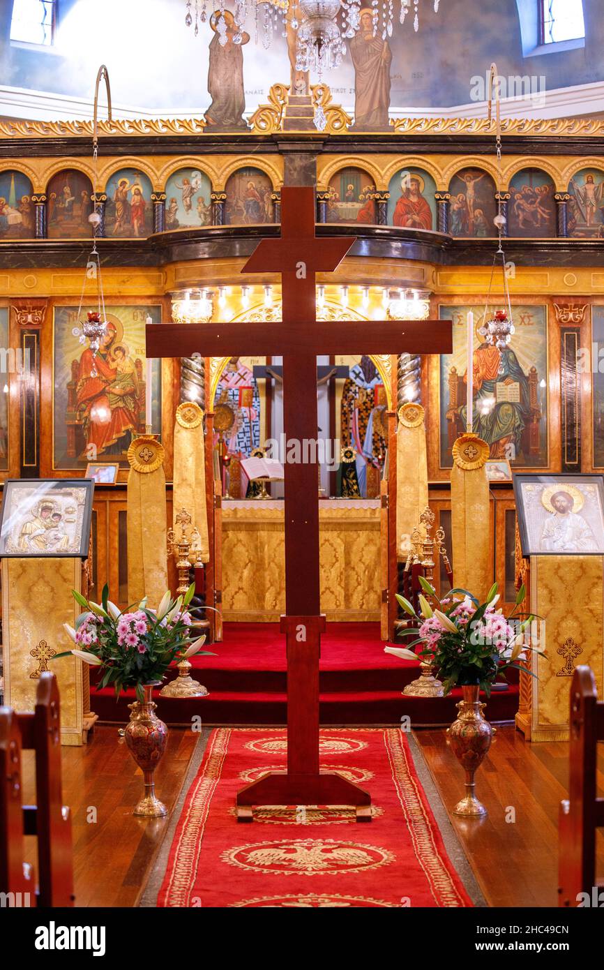 Interior view greek orthodox church hi-res stock photography and images ...