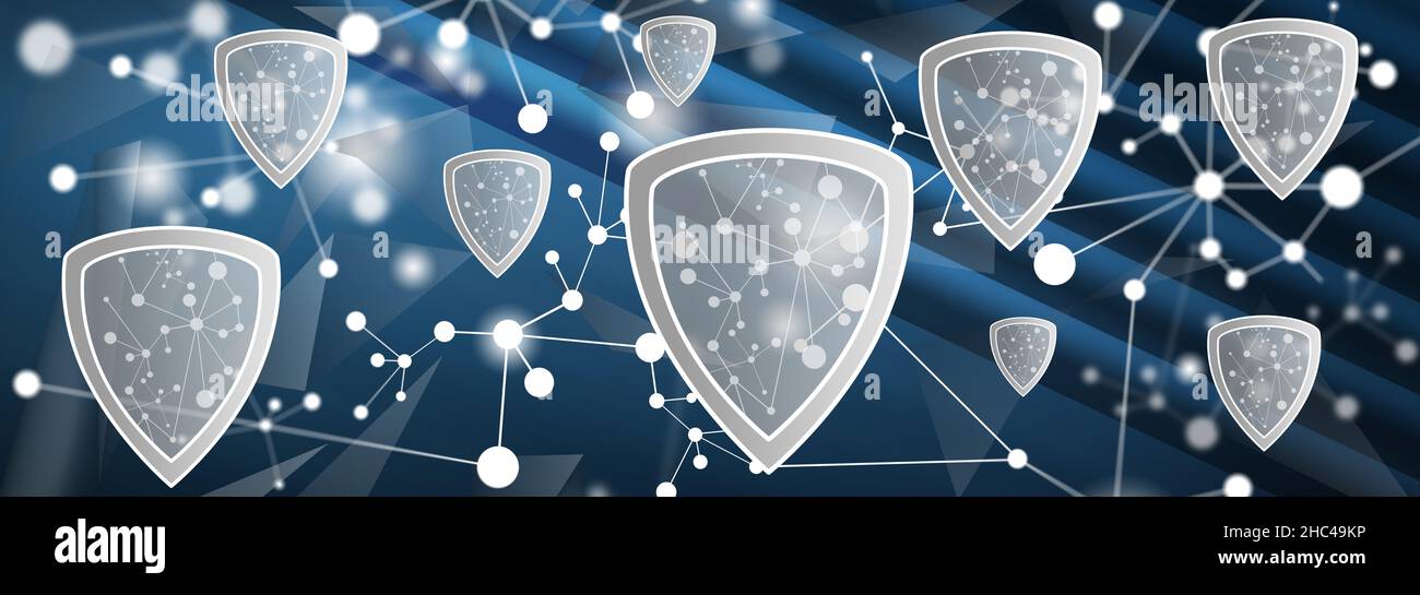 Illustration of a network security concept Stock Photo - Alamy