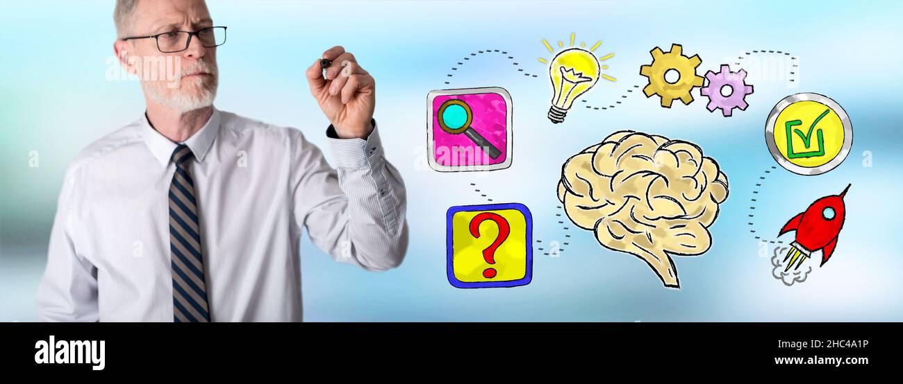 Problem solving concept drawn hi-res stock photography and images - Alamy