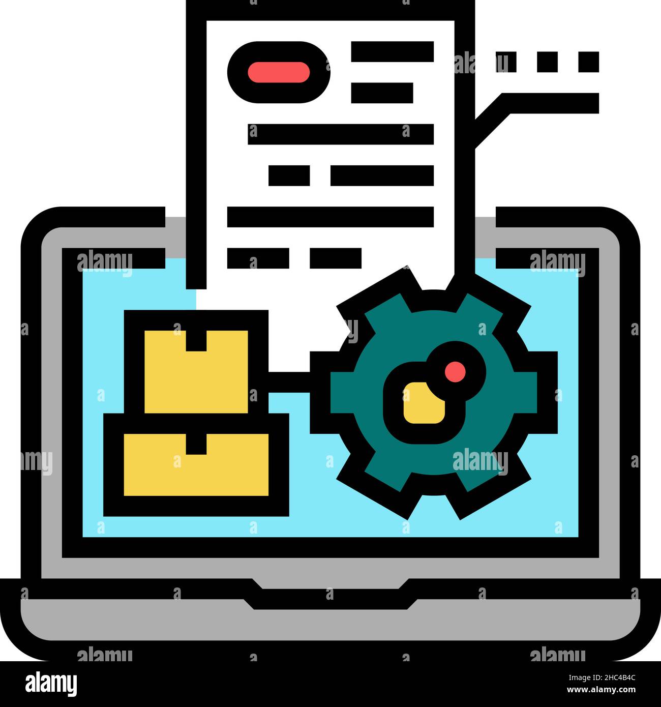 mrp process color icon vector illustration Stock Vector Image & Art - Alamy