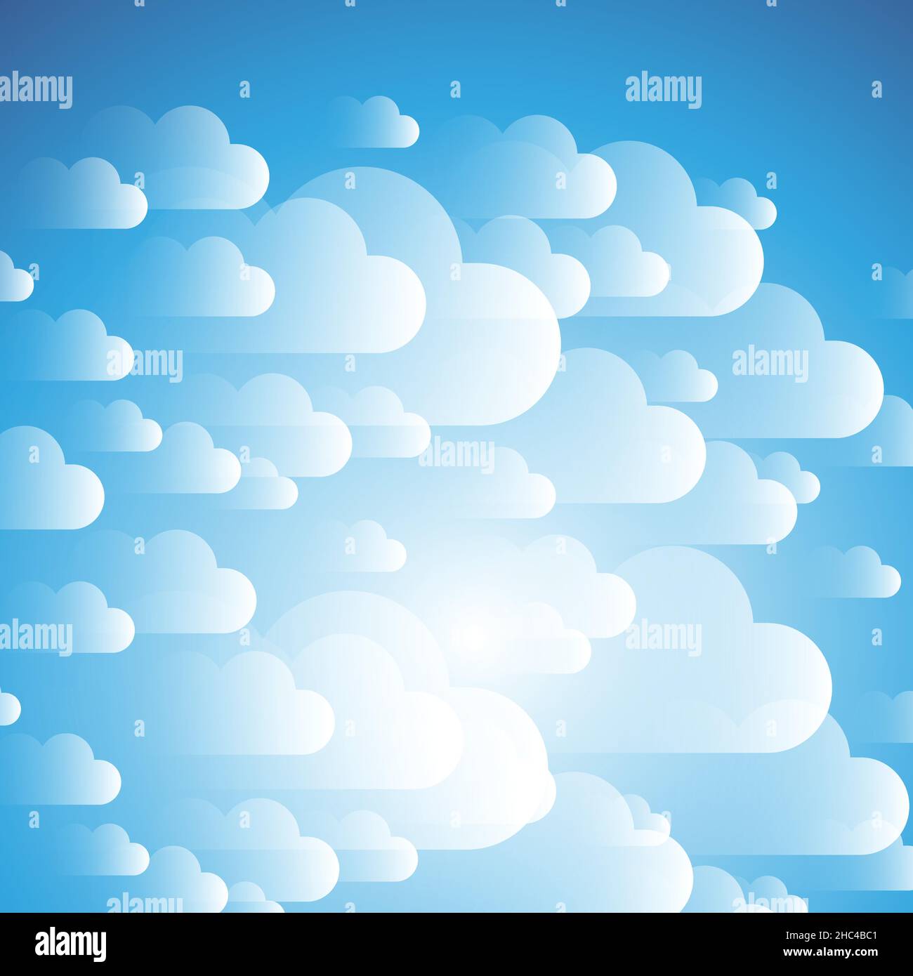 Clouds on the Sky - Background Design Template for Posters, Flyers ...