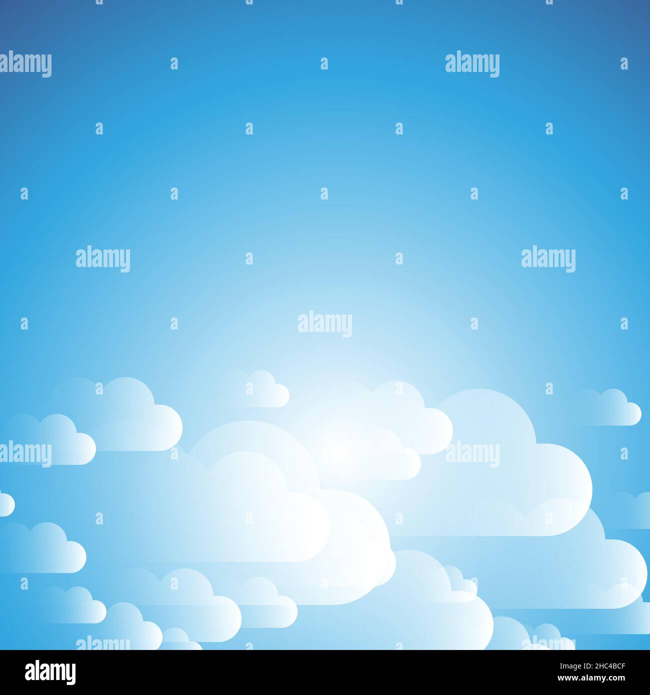 Clouds on the Sky - Background Design Template for Posters, Flyers ...