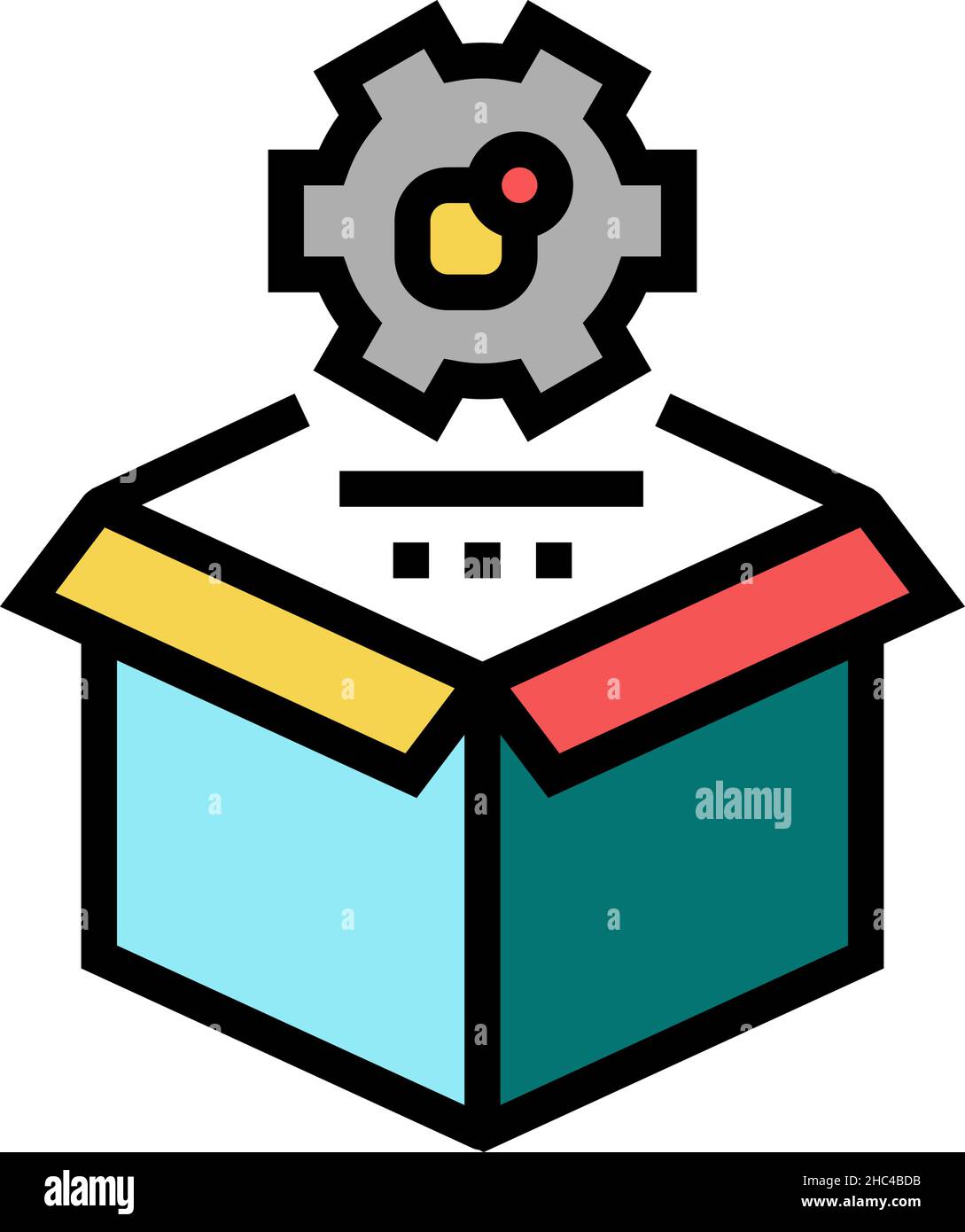 production process color icon vector illustration Stock Vector Image ...