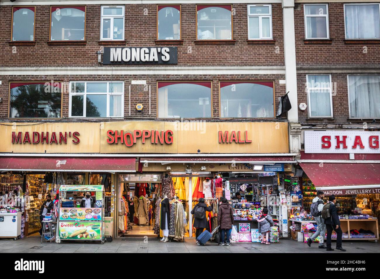Southall High Street and Madhan's Shopping Mall, stores and shops in ...