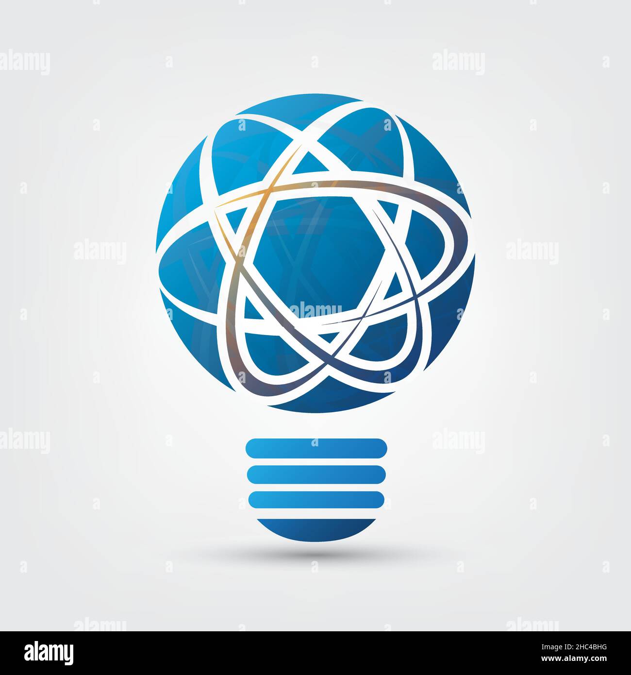 Bulb - Network, Atomic Energy Design Concept Stock Vector Image & Art ...