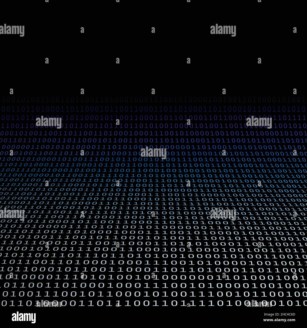 Digital Matrix, Bits Pattern of Ones and Zeros - Abstract Modern 3D ...