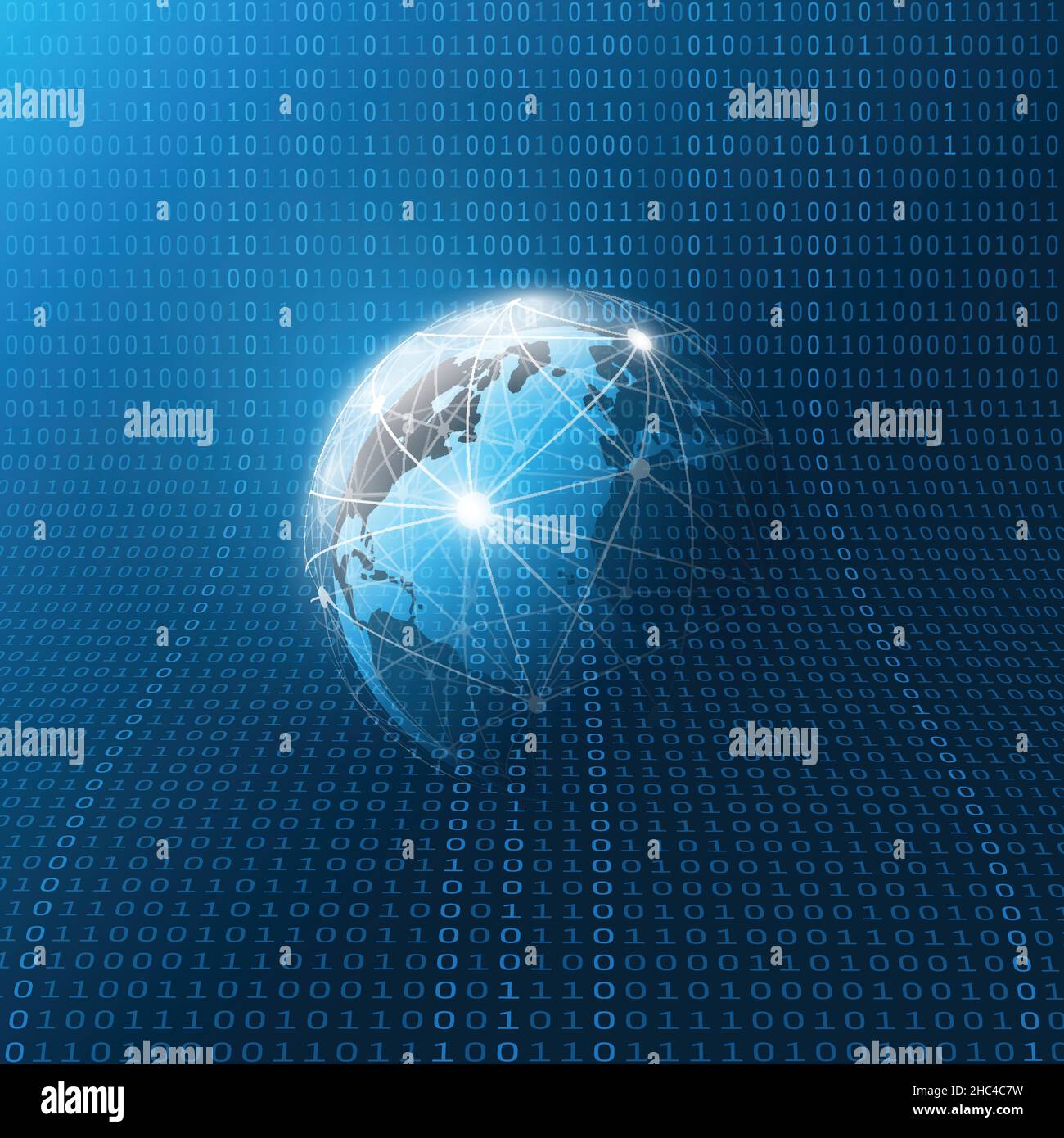 Digital Matrix, Bits Pattern, Ones and Zeros - Abstract Modern 3D ...