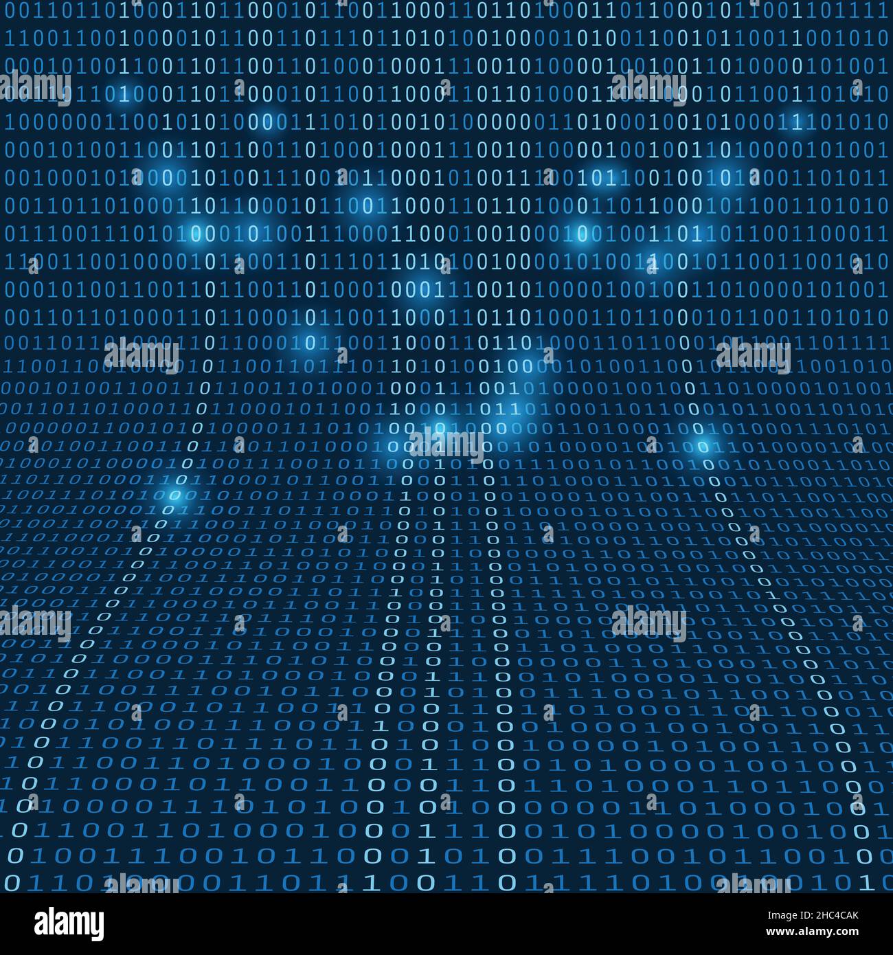 Digital Matrix, Bits Pattern, Ones and Zeros - Abstract Modern 3D ...