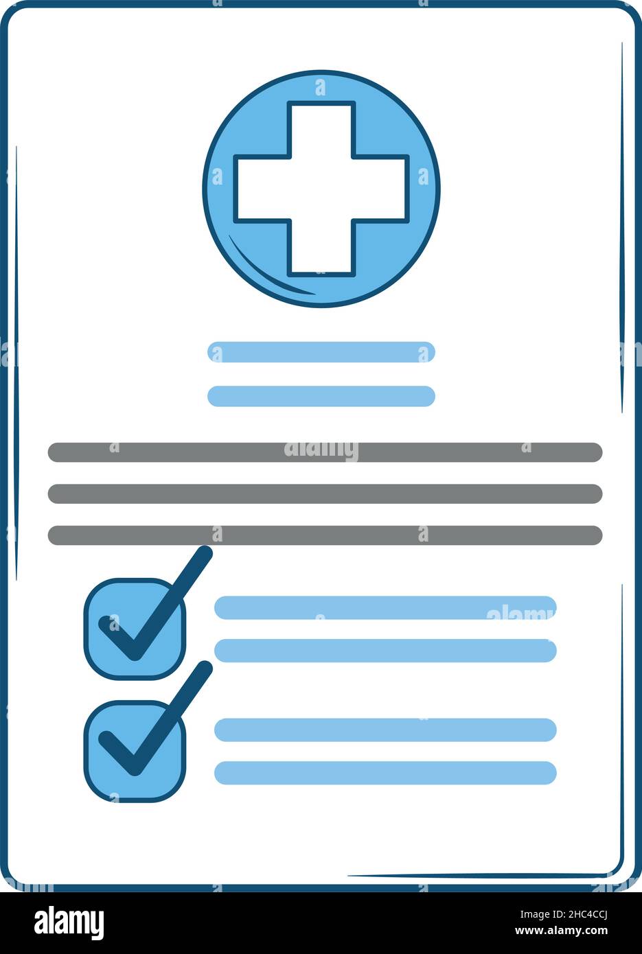 medical document record Stock Vector Image & Art - Alamy