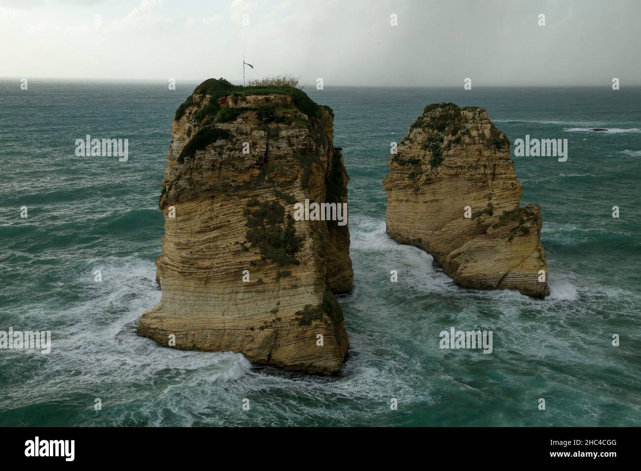 Raouche Rocks in Beirut, Lebanon Stock Photo - Alamy