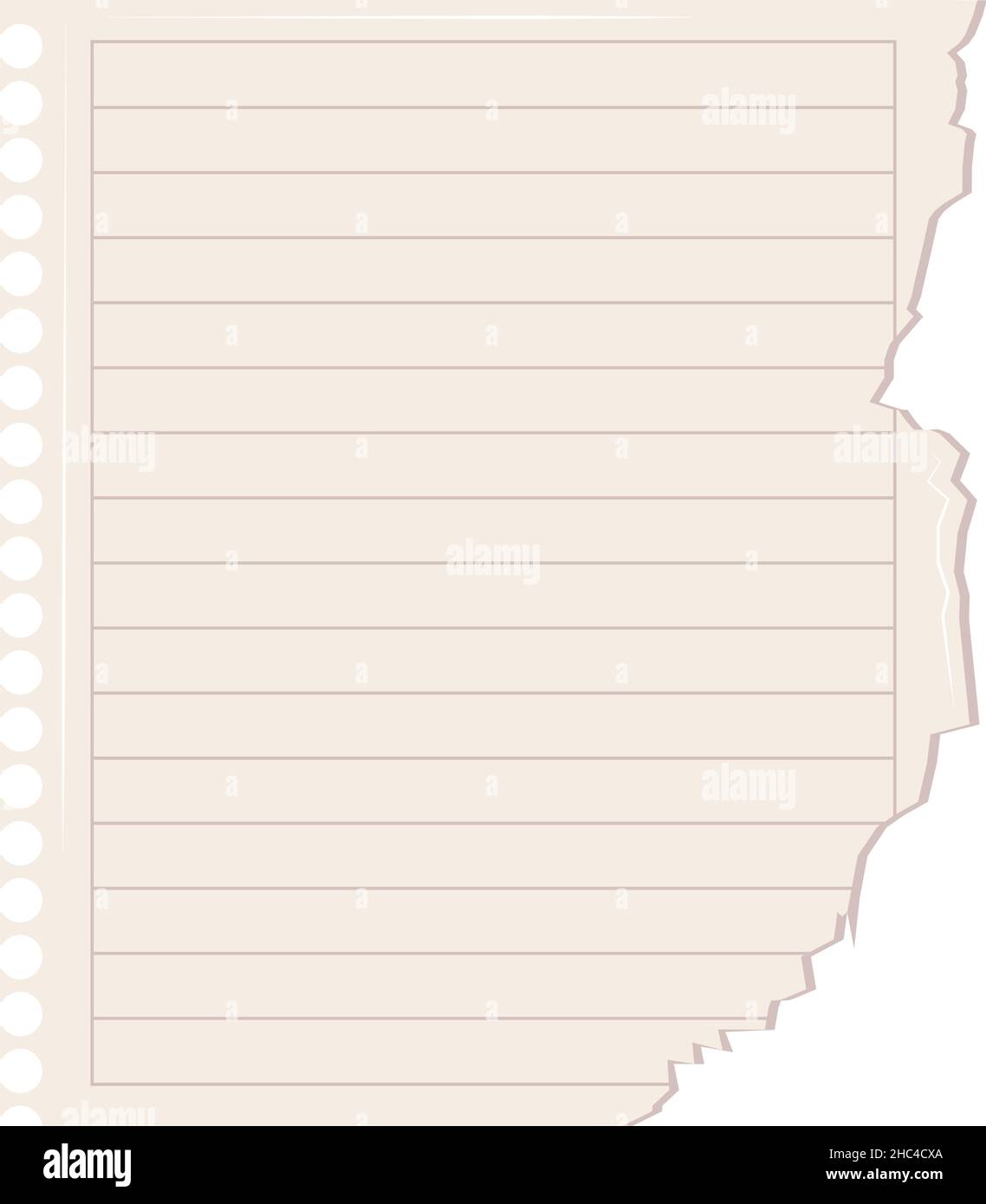 torn paper of notebook Stock Vector Image & Art - Alamy