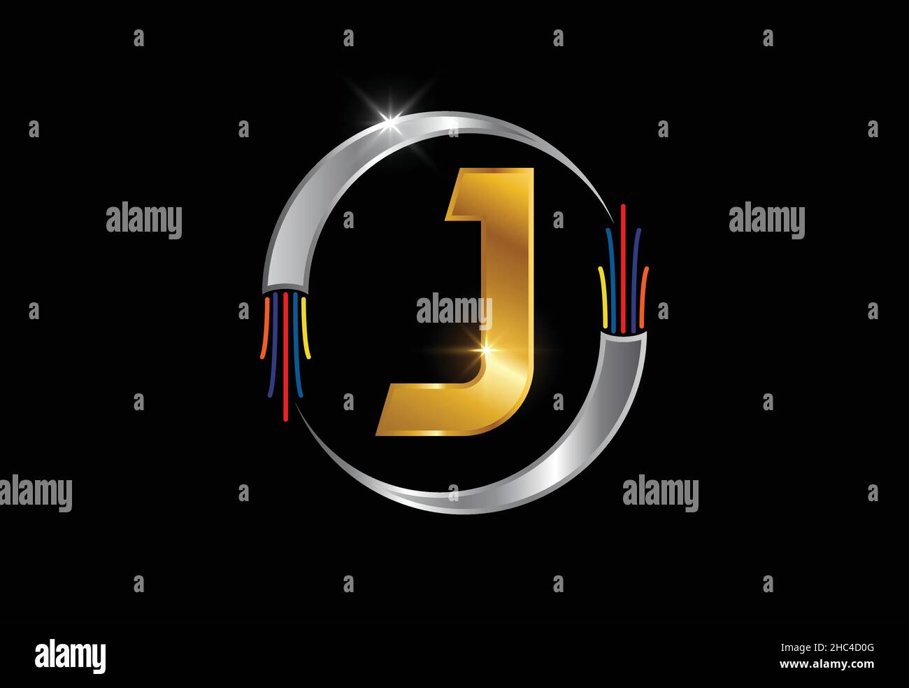 Letter j cable Stock Vector Images - Alamy