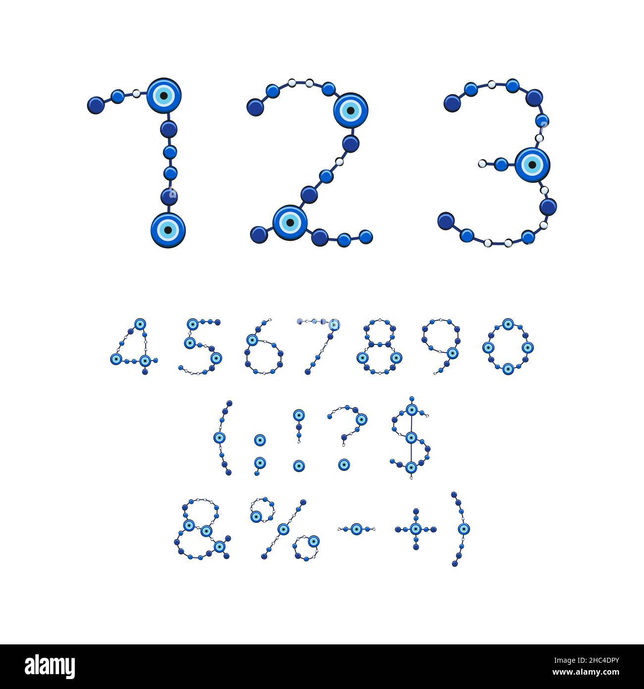 Blue eye from the evil eye Stock Vector Images - Alamy