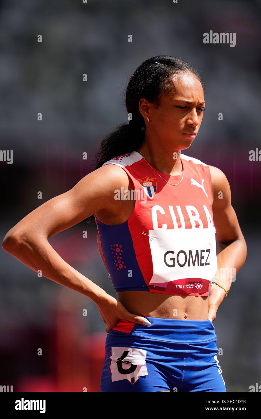 Roxana Gomez participating in the semi-final of the 400 meters of the ...