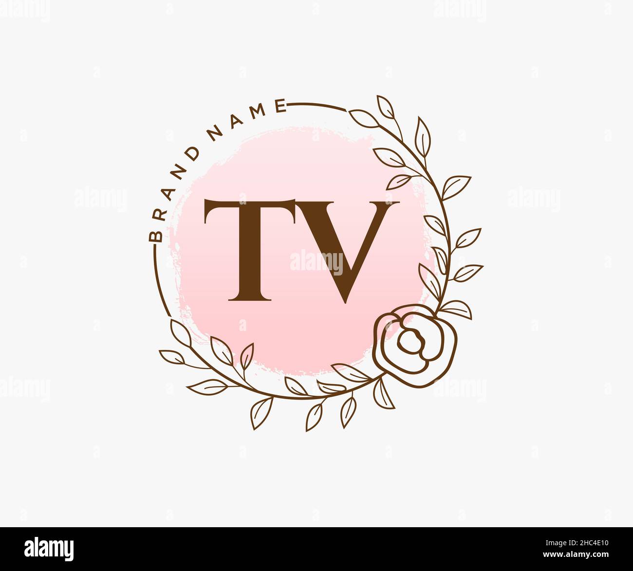 TV feminine logo. Usable for Nature, Salon, Spa, Cosmetic and Beauty ...