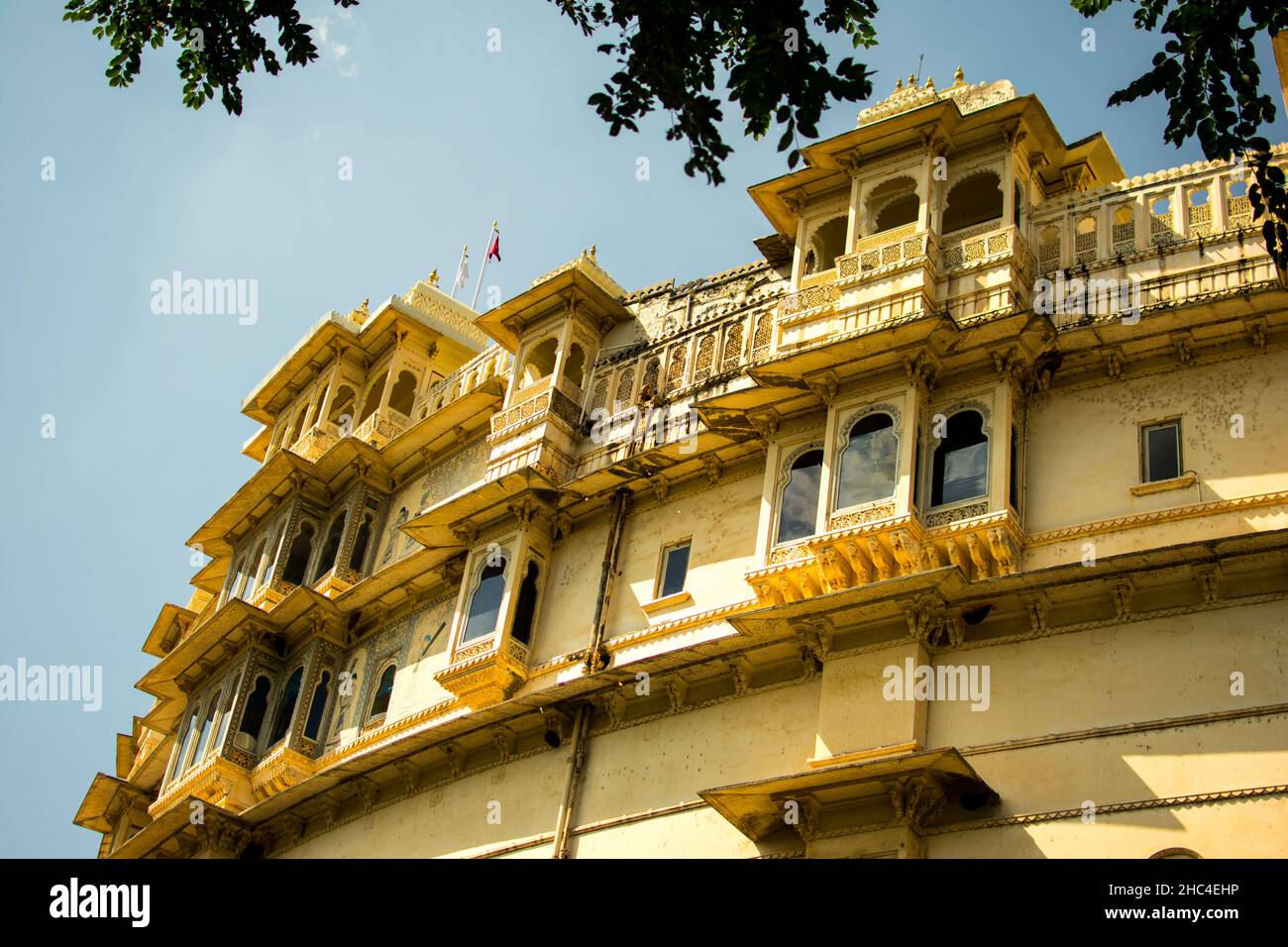 the beautiful architecture of udaipur city palace Stock Photo - Alamy
