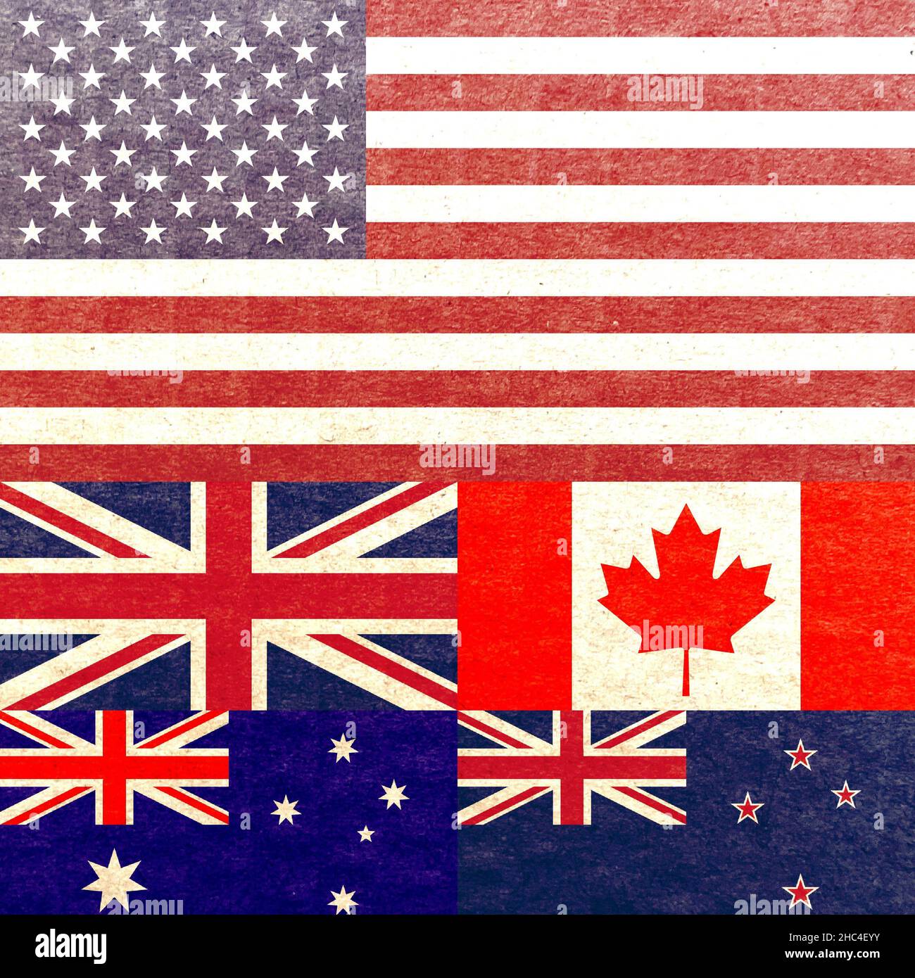 Five eyes flags hi-res stock photography and images - Alamy