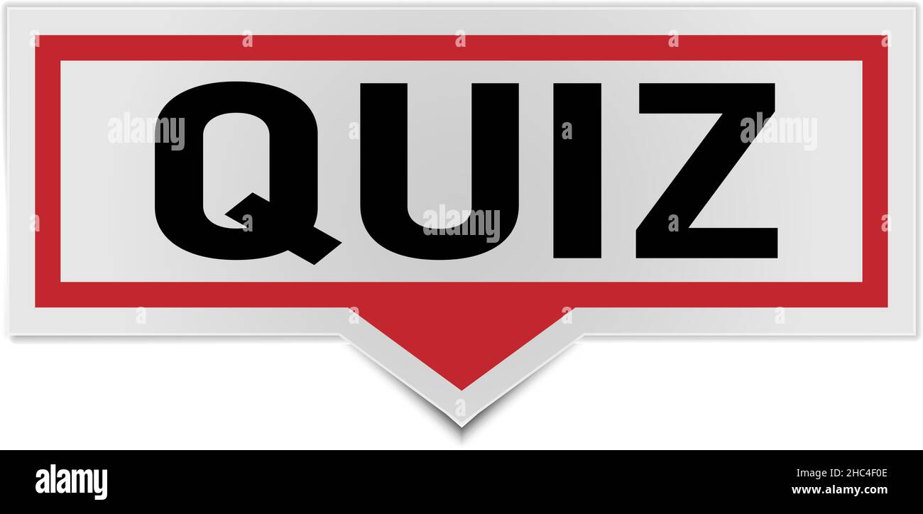 Quiz check in speech bubble sign icon. Questions and answers game ...