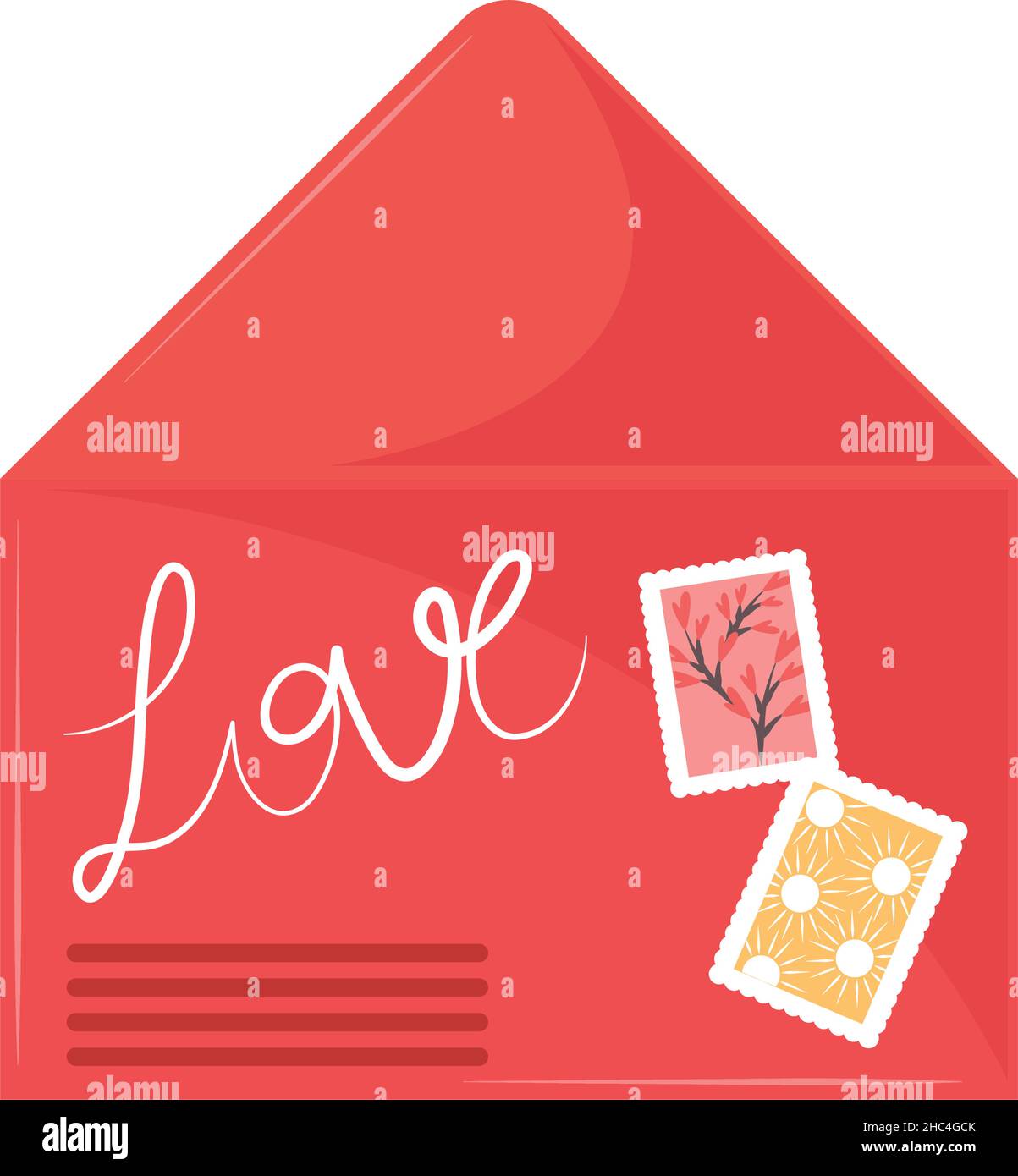 postal mail love Stock Vector Image & Art - Alamy