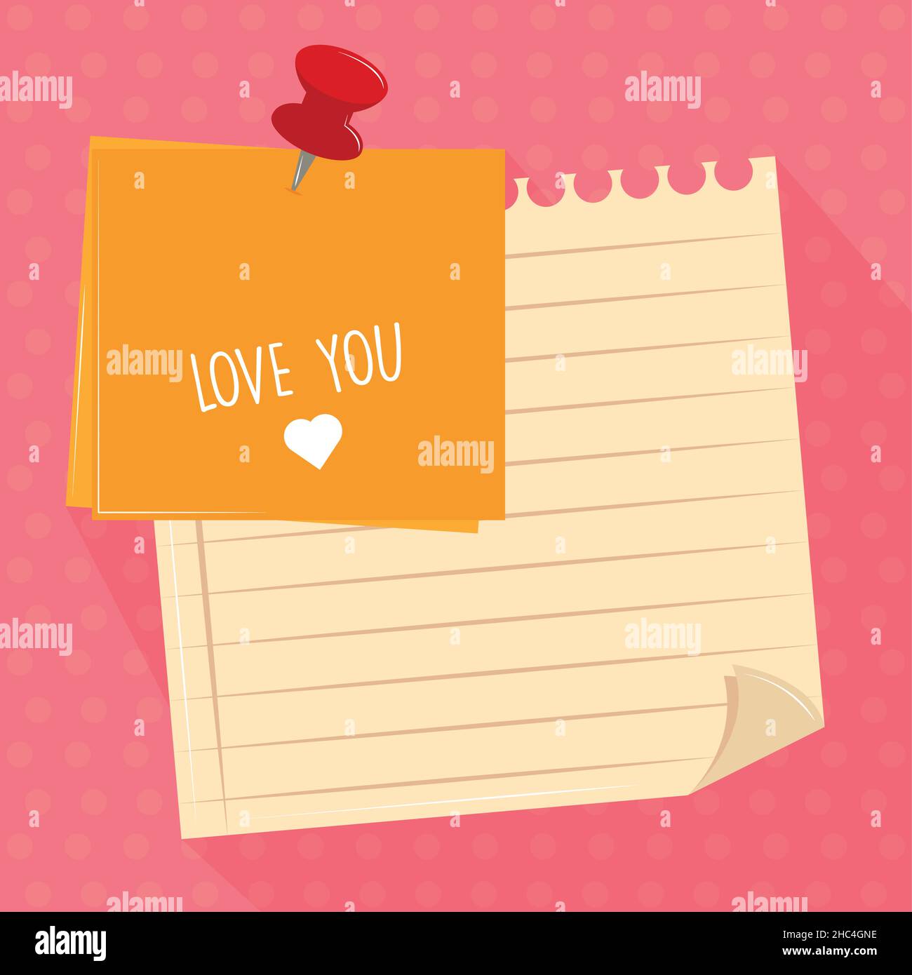 torn paper love note Stock Vector Image & Art - Alamy